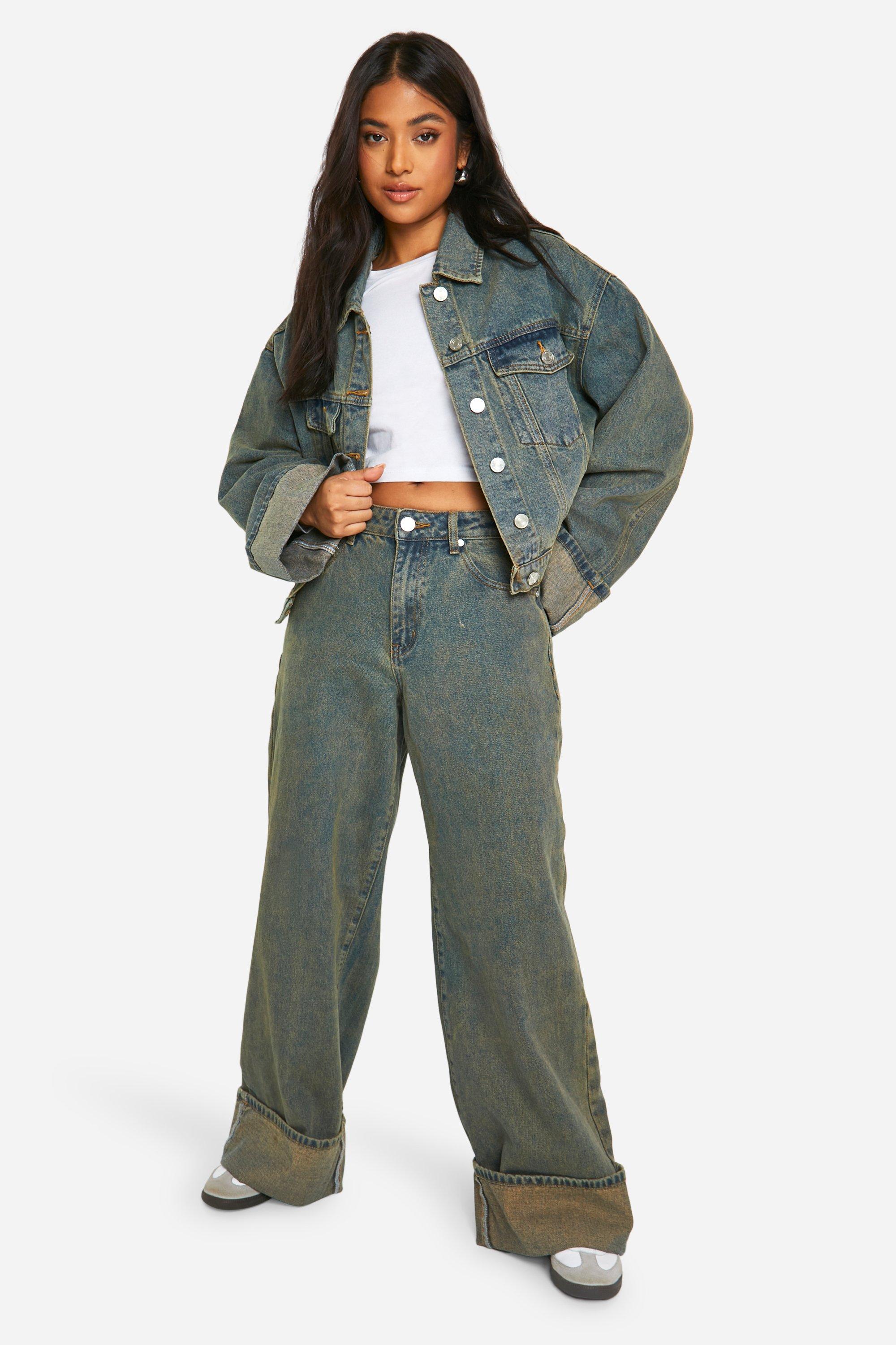 Petite denim jacket store